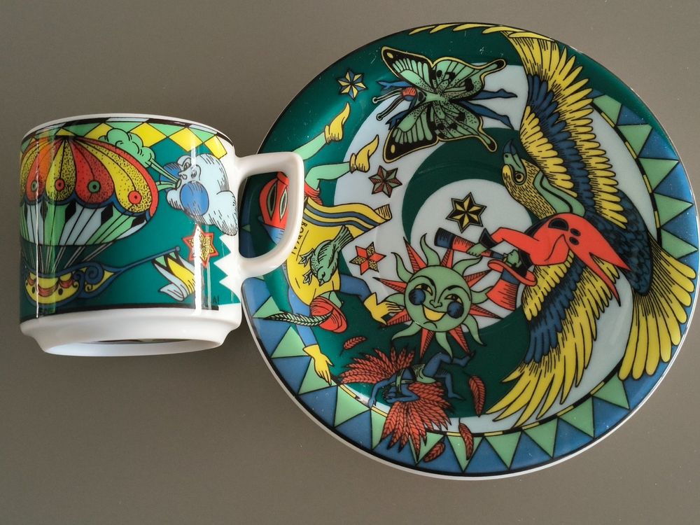 BOPLA Langenthal Espressotasse AERONAUTE & Teller IKARUS (Neu (gemäss Beschreibung)) in ...