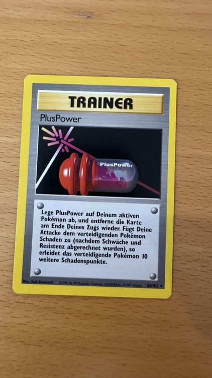 Pokemon Trainer-Karte PlusPower Base Set 84/102 (Gebraucht) in ...