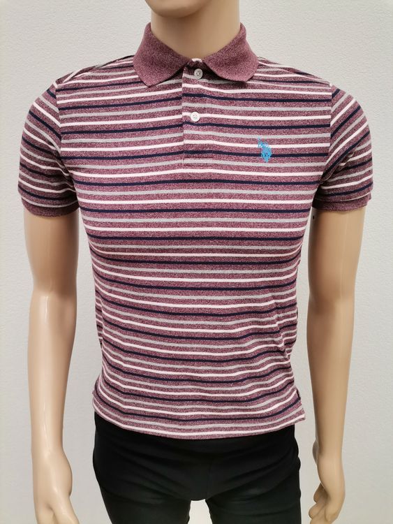 U.S. POLO ASSN. Poloshirt Gr. L (14/16) gestreift | Kaufen auf Ricardo