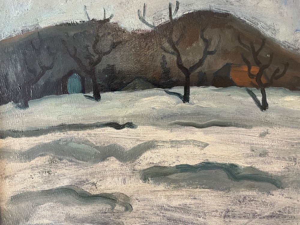 Willy Roth - schönes Oelgemälde - 1932 - Winterlandschaft! (Gebraucht ...