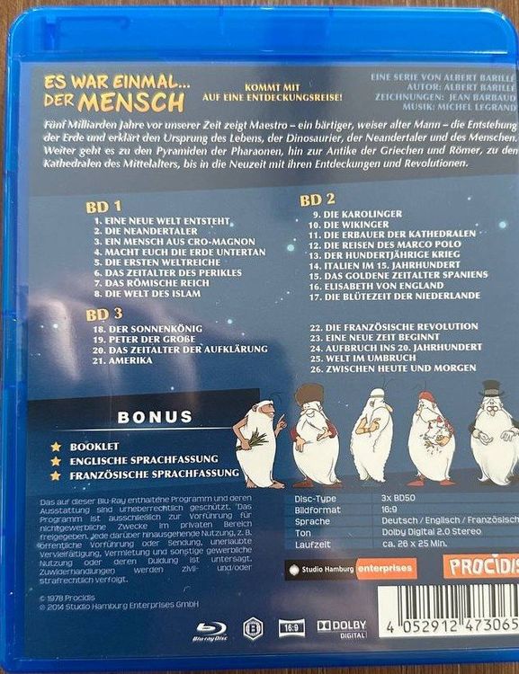 Blu-Ray: Es war einmal...der Mensch - Komplett! Wie neu! (Gebraucht) in ...