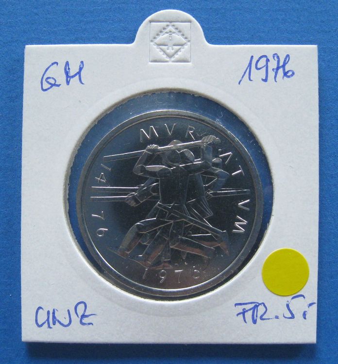 5 Franken Gedenkmünze 1976 ( Murten ), unzirkuliert (Neu (gemäss Beschreibung)) in Alpnach-Dorf ...