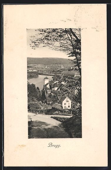 AK Brugg, Blick auf den Ort, 1909 | Kaufen auf Ricardo