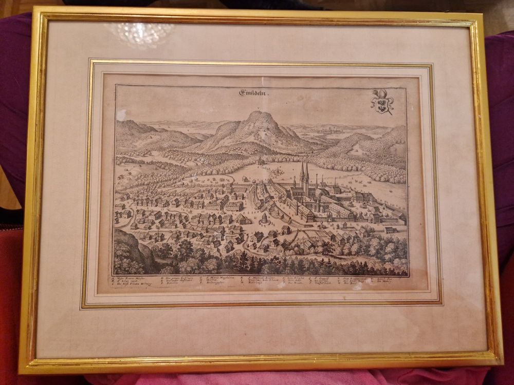 Original antiker Kupferstich Einsiedeln Goldrahmen (Gebraucht) in Jona für CHF 200 – mit ...