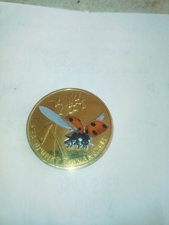 5 euro sonderedition 24 karat vergoldet (Neu (gemäss Beschreibung)) in Gampel für CHF 5 – mit ...