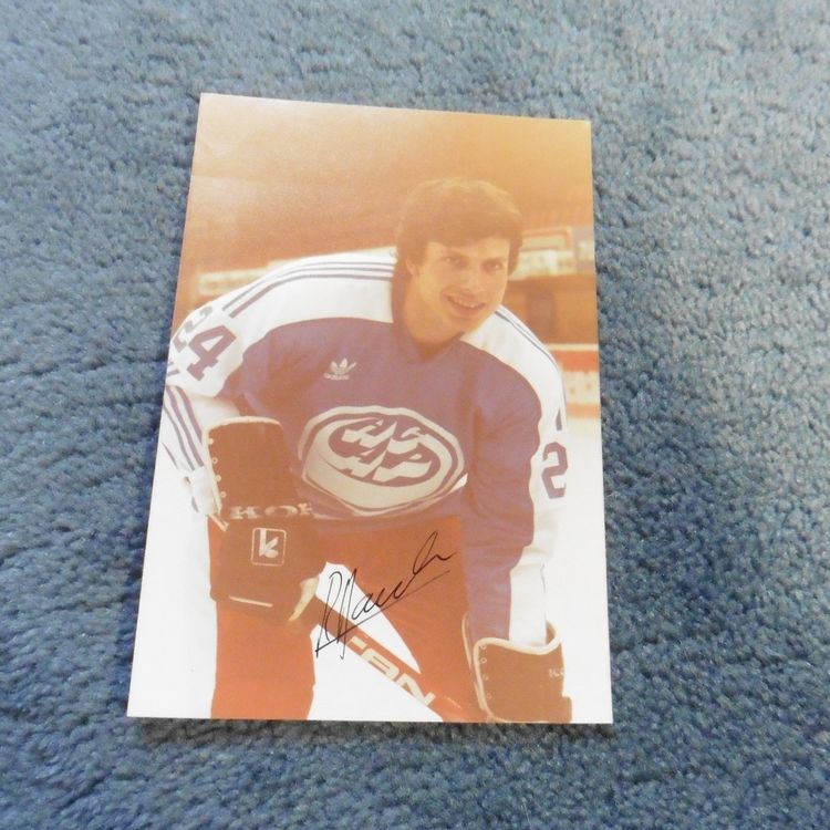 Autogramm-Foto,1982,Eishockey,René Haucke,Eishalle (Gebraucht) in ...