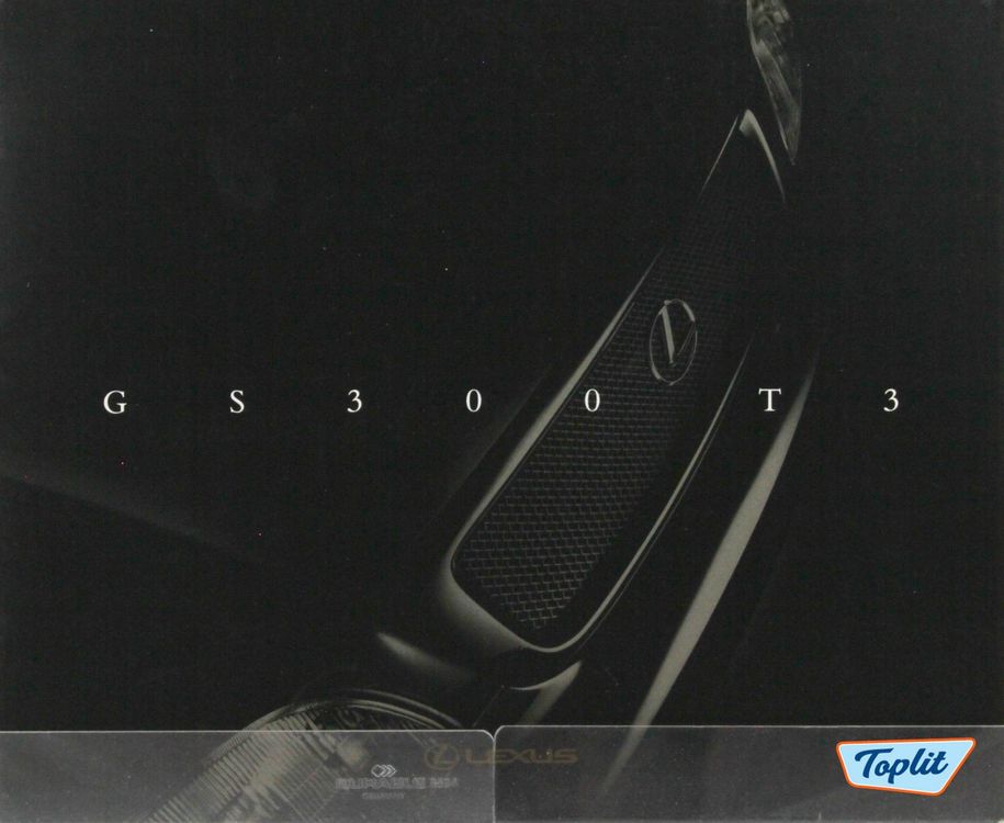ORIGINAL NEUWAGEN PROSPEKT LEXUS GS300 T3 - TYP S140 - 1995 (Gebraucht ...