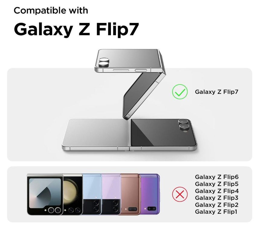 Samsung Galaxy Z Flip 7 - Hartplastik Case Hülle Cover clear (Neu und originalverpackt) in ...