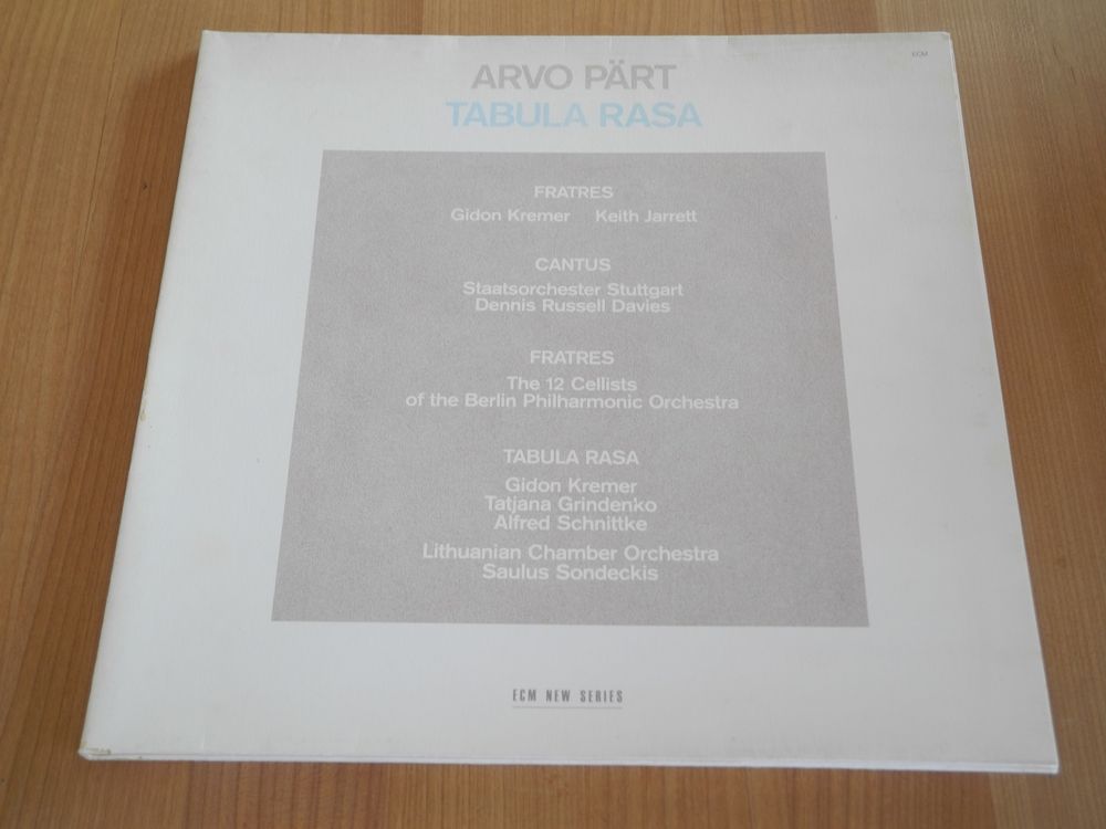 ARVO PÄRT: TABULA RASA - KREMER / JARRETT – ECM 1275 (Neu (gemäss Beschreibung)) in Fahrwangen ...