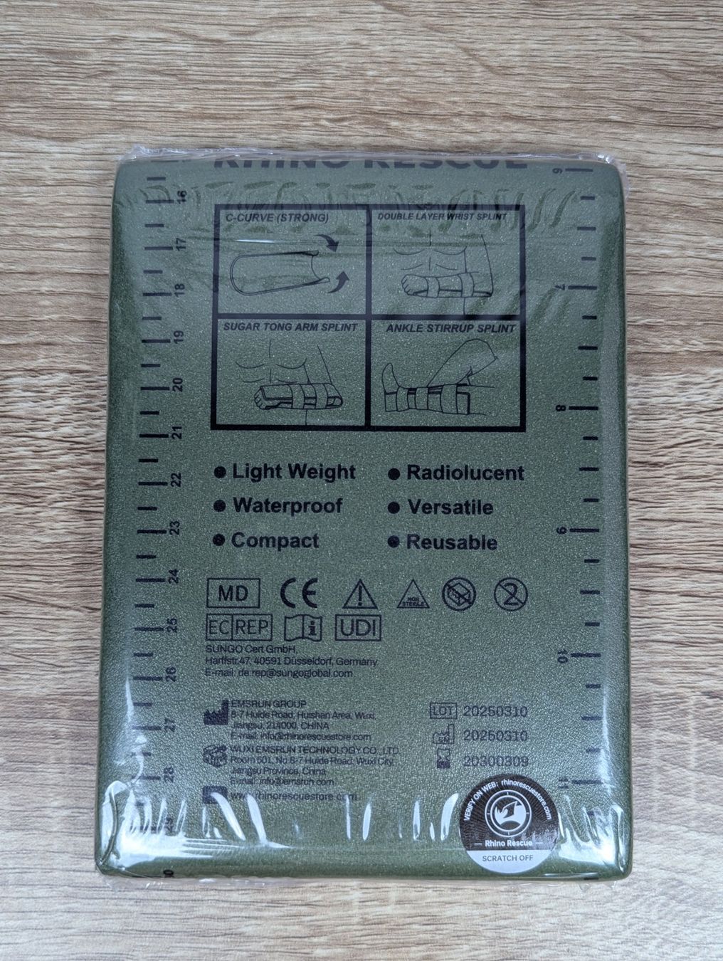 Rhino Rescue - Splint Modulable et Pliable Orange - 46cm (Neuf avec ...