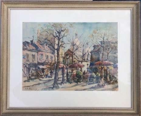 Georges Romano Place du Tertre aquarelle (Gebraucht) in Biel/Bienne für CHF 148 – mit Lieferung ...
