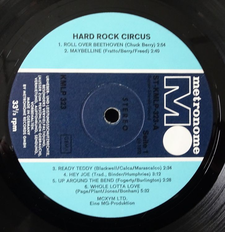 Hard Rock Circus - KMLP 323 - Seltene Schallplatte (Gebraucht) in ...