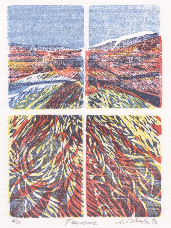 MINALA Jacques, 1940 - "Provence" - Gravure s/bois 1996 (Neuf (Voir ...