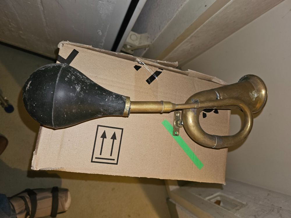Antike Hupe Messing Oldtimer Fahrrad Hupe Velo Hupe 🎺📯 (Gebraucht) in ...
