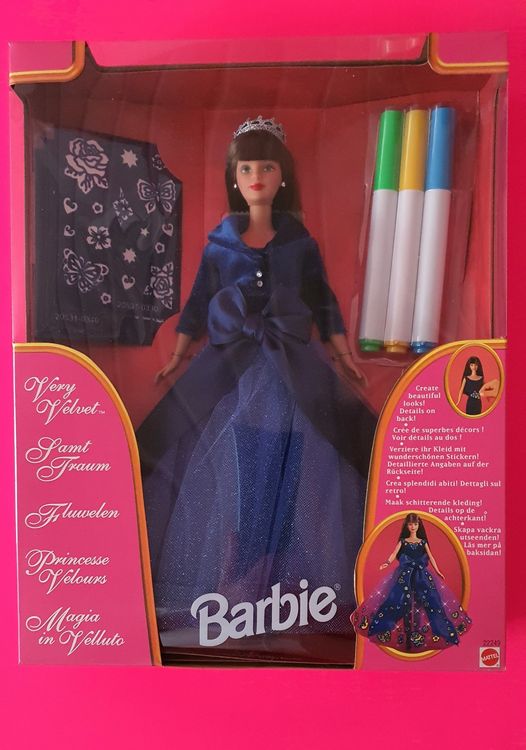 Barbie: Very Velvet Barbie 1998 / Mattel 22249 (blau) / 46 (Neu (gemäss ...