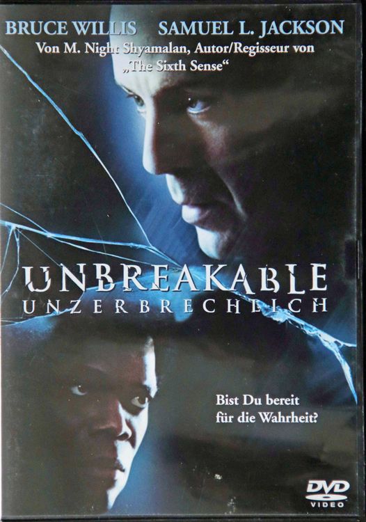 Unbreakable - DVD mit Bruce Willis, Samuel Jackson (Gebraucht) in ...