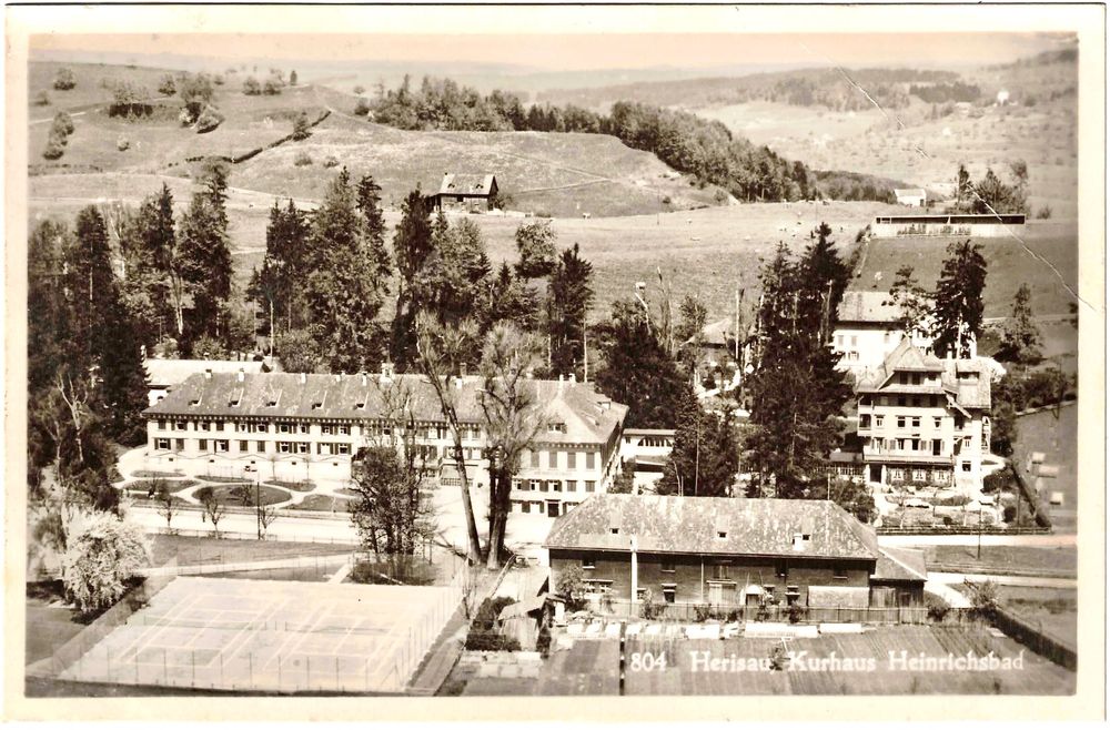 HERISAU - Kurhaus Heinrichsbad (mit Tennisplatz) ca. 1930 AR (Gebraucht) in Oberdorf BL für CHF ...