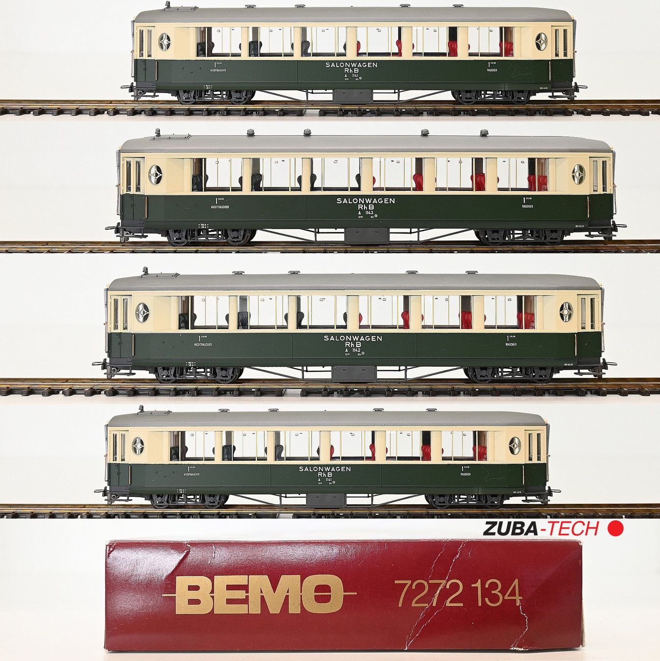 Bemo 7272134 Salonwagen-Set 4tlg RhB, H0m mit OVP (Gebraucht) in St. Gallen für CHF 122 – mit ...