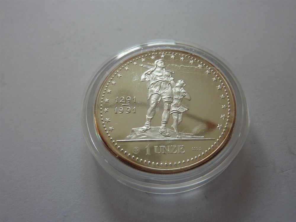 1 Unze-Silbermedaille: Wilhelm Tell | Kaufen auf Ricardo