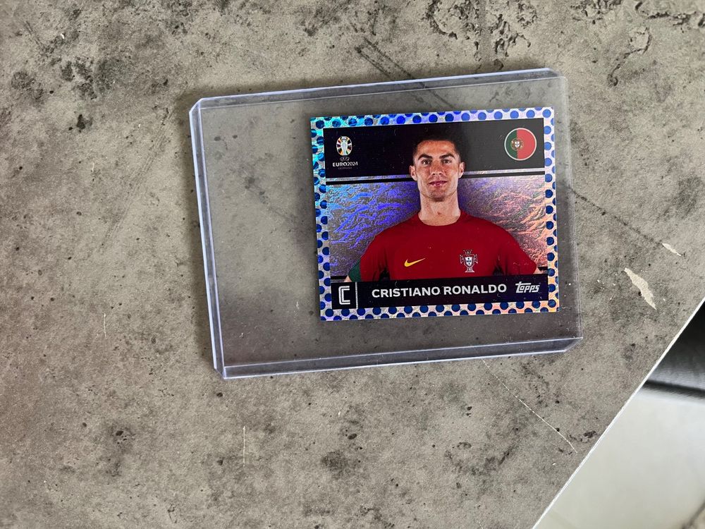 Topps Euro 2024 Sticker Cristiano Ronaldo Euro Border (Neu und ...