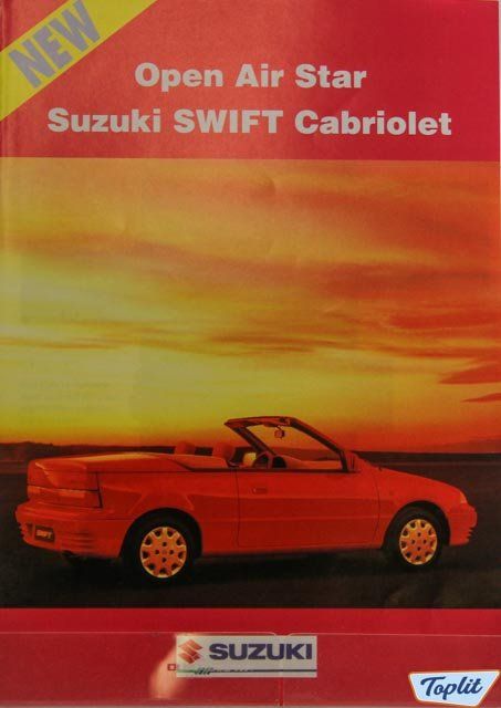 ORIGINAL NEUWAGEN PROSPEKT - SUZUKI SWIFT CABRIOLET - 1992 | Kaufen auf ...
