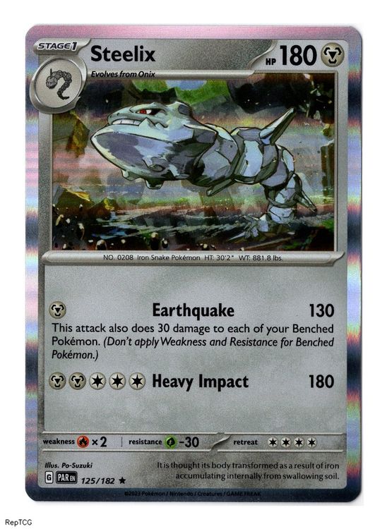 Paradox Rift Steelix Stahlos Holo 125/182 EN (Gebraucht) in Zug für CHF ...
