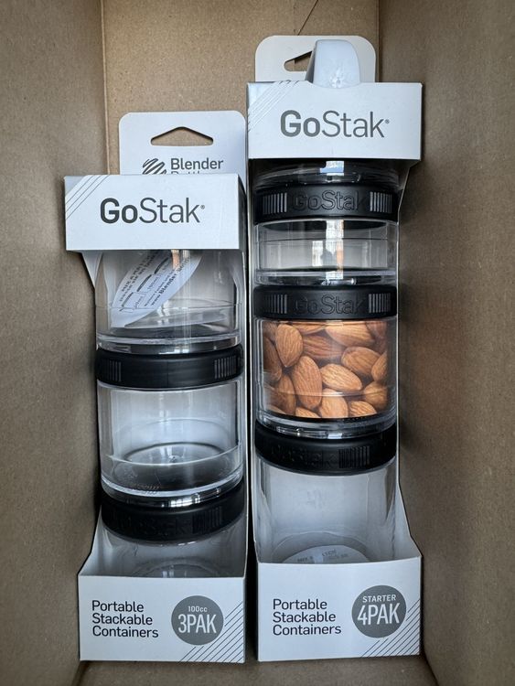 BlenderBottle GoStak, 7 Stück, schwarz, verschiedene Größen | Kaufen auf Ricardo