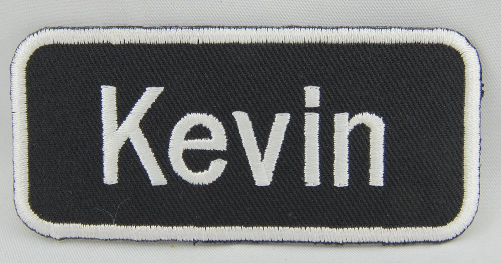 KEVIN - Namensschild - Aufnäher - Aufbügler - 8x4cm | Kaufen auf Ricardo