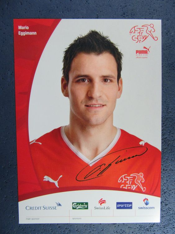 MARIO EGGIMANN SFV EX-NATI-SPIELER AUTOGRAMM GEDRUCKT (Gebraucht) in ...