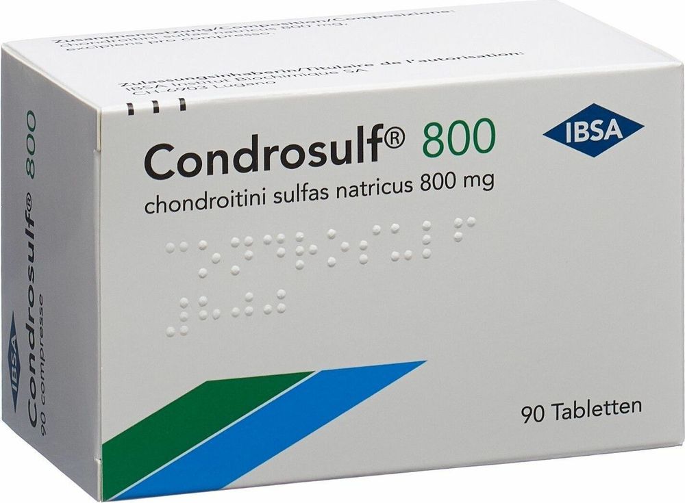 Condrosulf (800 mg) IBSA-90+33 Tabletten (Neu und originalverpackt) in ...