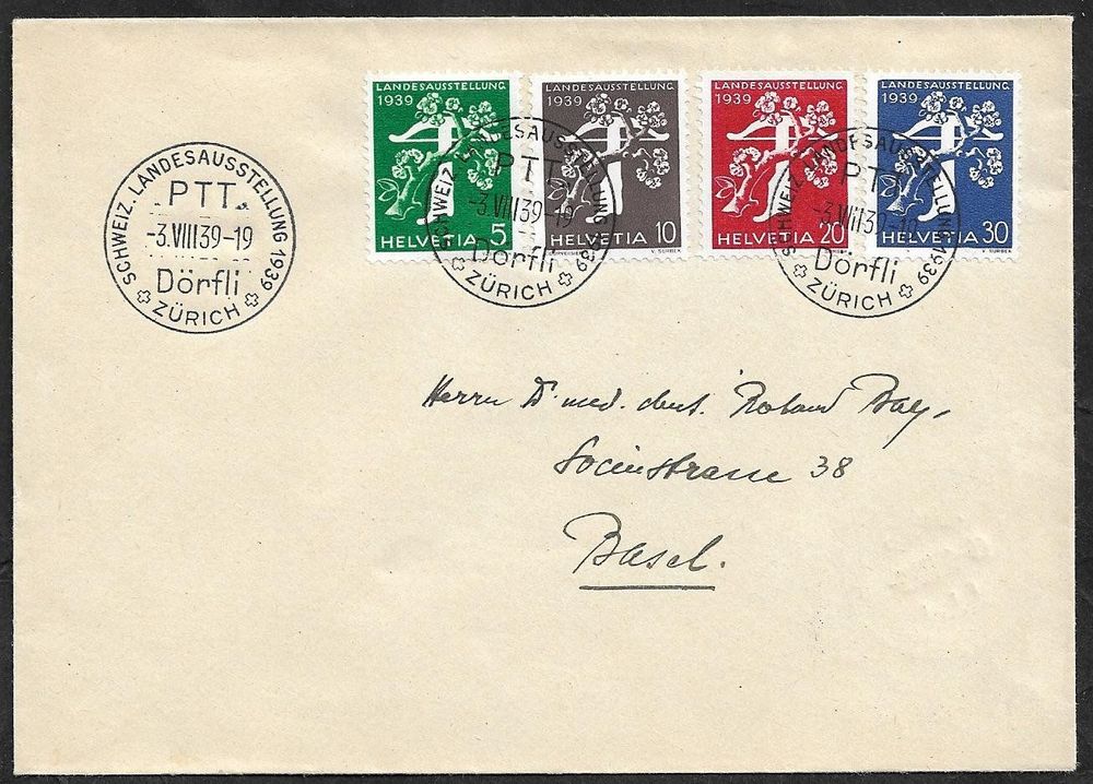 1939 SATZ-Brief ZH Landi Armbrust deutsch selten ab 1.- (Gebraucht) in Zürich für CHF 2 – mit ...