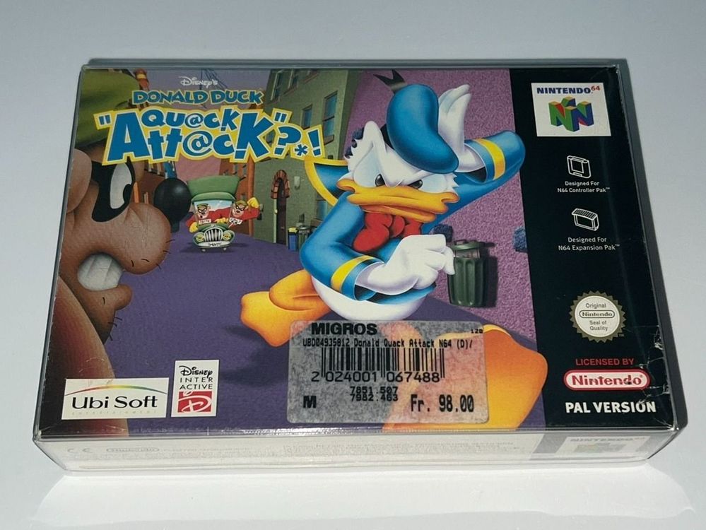 Nintendo 64 (N64) Spiel - Donald Duck Quack Attack (OVP) (Gebraucht) in ...