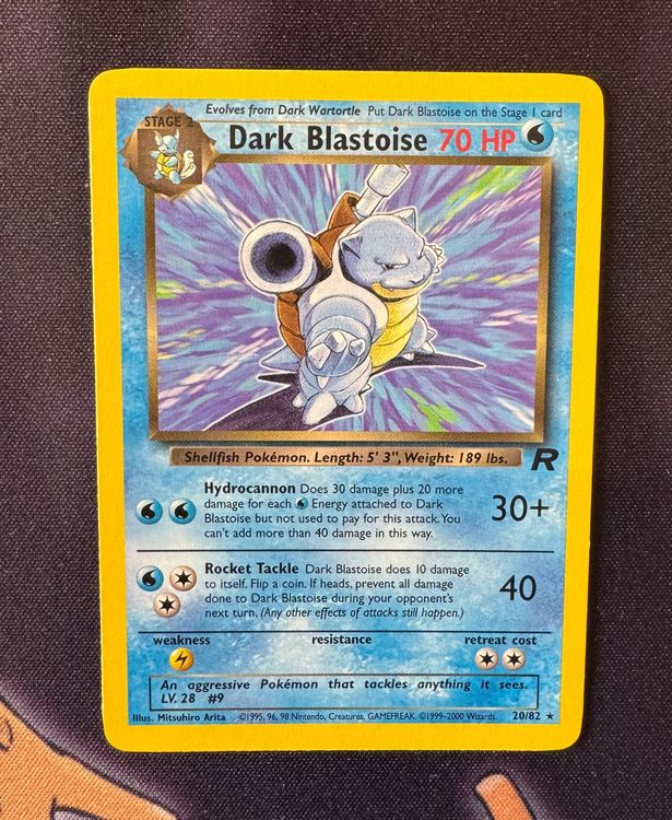 Dark Blastoise Rocket EN 20/82 ab 1.-! | Kaufen auf Ricardo