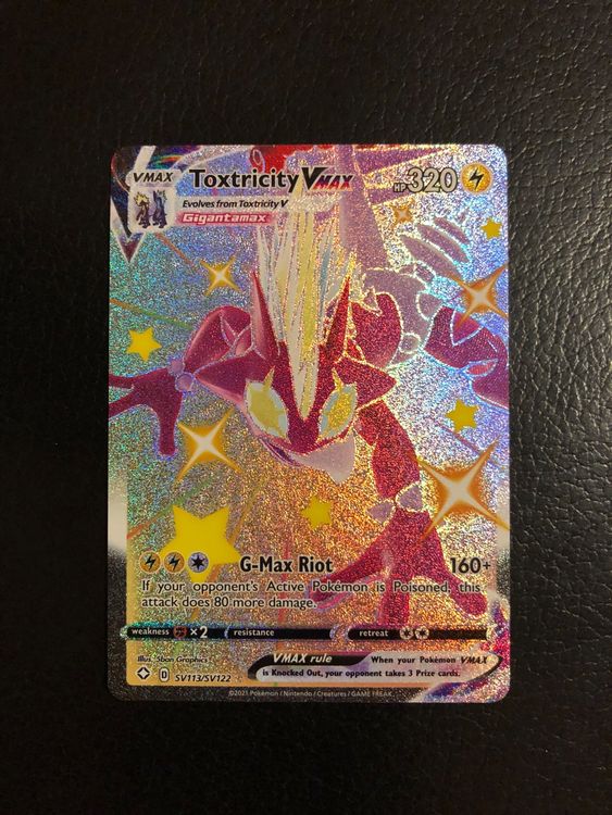 Shining Fates Toxtricity Vmax Shining Full Art SV113/SV122 (Gebraucht ...