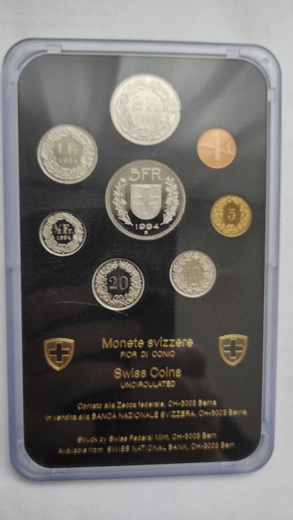 Jeu de monnaie Suisse fleur de coins 1994 (Neu (gemäss Beschreibung)) in Couvet für CHF 20 – mit ...