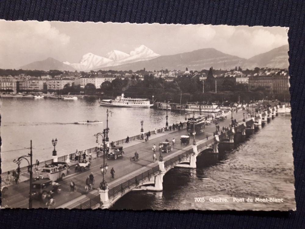 Geneve Pont Animee - Oldtimer - Saurer Postauto (gebraucht) In Ponto 