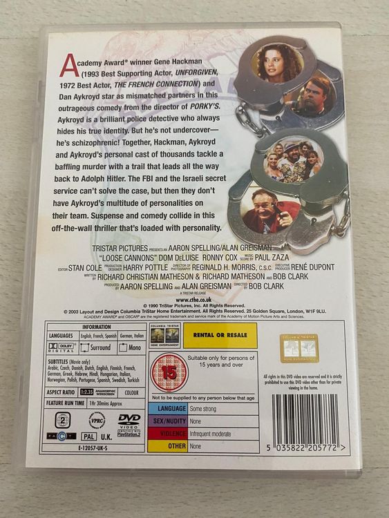 Dvd Der Harte und der Zarte (1990) Dan Aykroyd Gene Hackman (Gebraucht ...