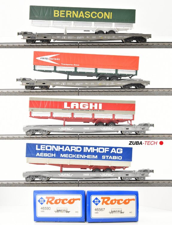 Roco 4x Taschenwagen der SBB H0 GS mit OVP (Gebraucht) in St. Gallen für CHF 62 – mit Lieferung ...