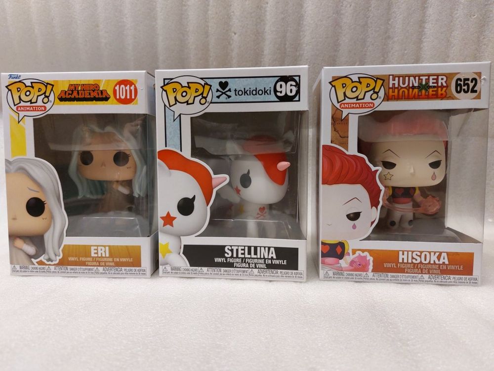 3x Funko POP ! Fortnite 1011 Eri + 96 Stellina + 652 Hisoka (Neu und ...
