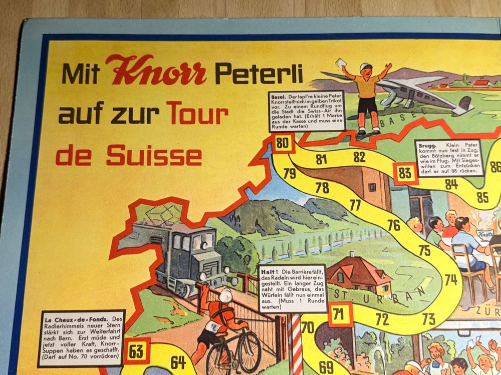 Knorr Peterli Tour de Suisse Spiel, Vintage, Rarität! (Gebraucht) in ...