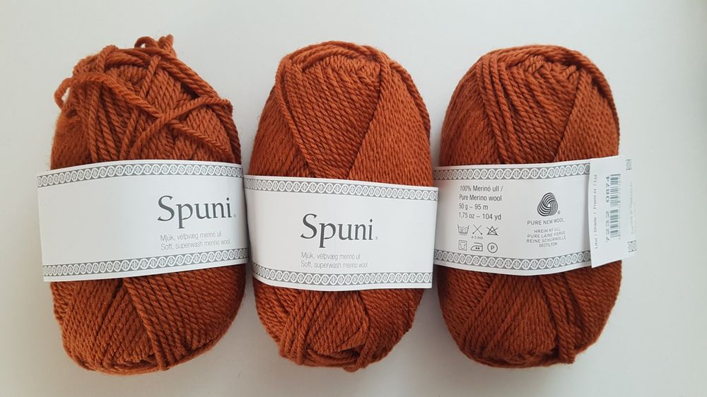 Spuni Merinowolle Superwash, 3 x 50 g, rost | Kaufen auf Ricardo