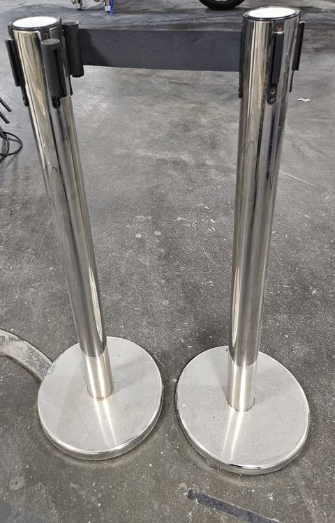 Absperrpoller Edelstahl Absperrung Eventshop Messe Gelände (Gebraucht ...