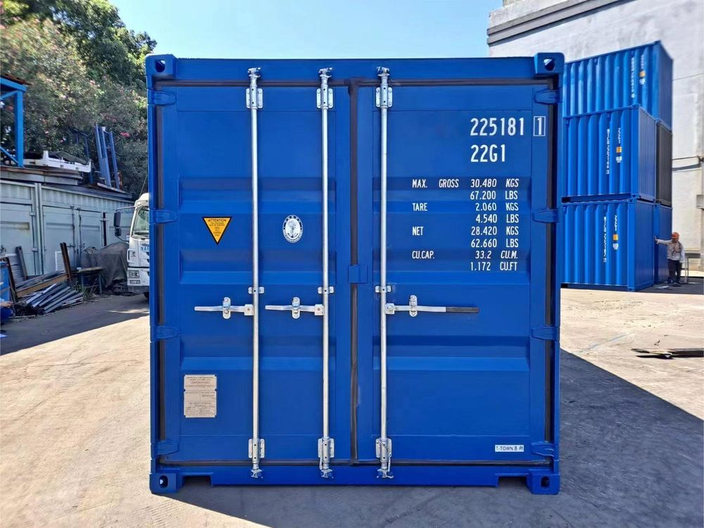 20DV Seecontainer Lagercontainer NEU / 1 Seereise /** BLAU (Gebraucht ...