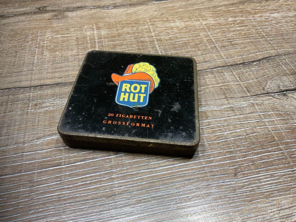 Vintage Rot Hut Zigaretten Dose, leer, zum Sammeln! (Gebraucht) in ...