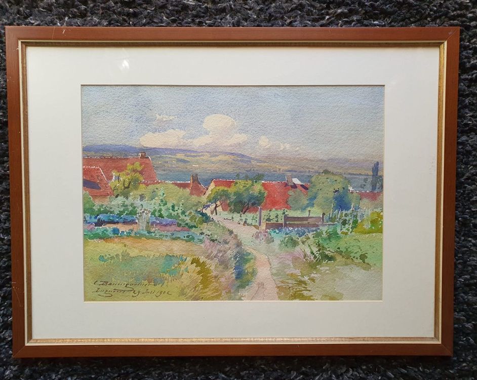 Aquarell Christian Baumgartner 1902 | Kaufen auf Ricardo