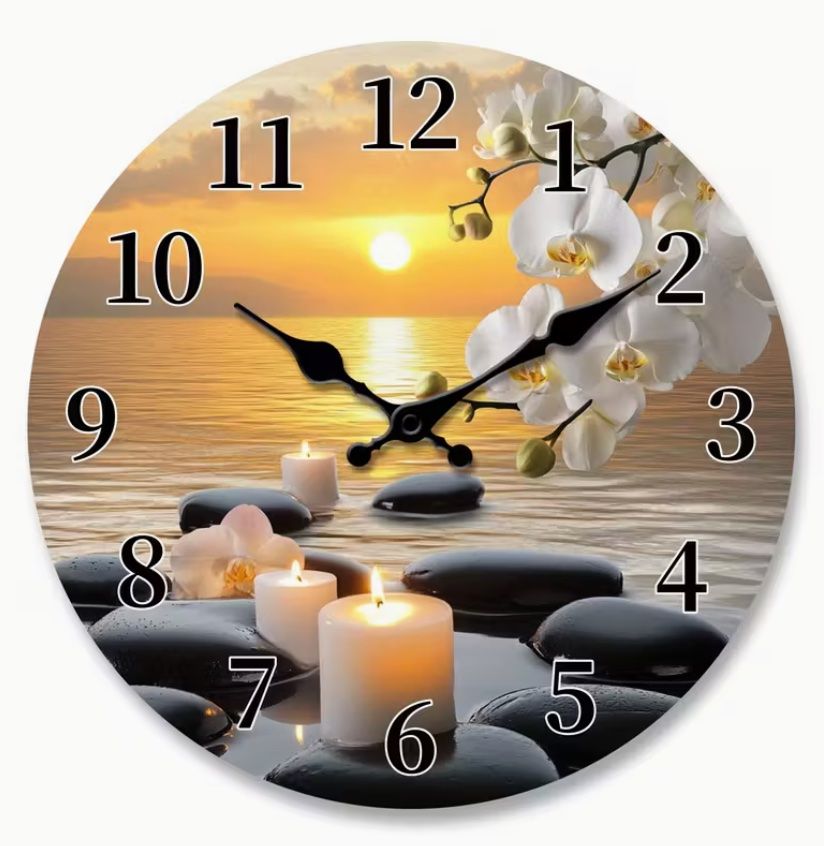 Leise, nicht tickende Wanduhr - ca. 40 cm Durchmesser - Sonn (Neu und ...