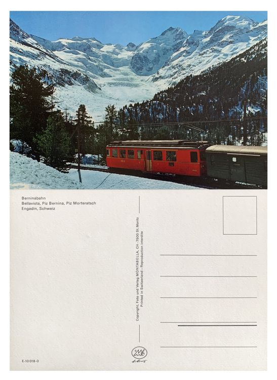 Morteratsch Montebello Kurve Pontresina Bahn RhB ABe 4/4 II (Neu (gemäss Beschreibung)) in Bern ...