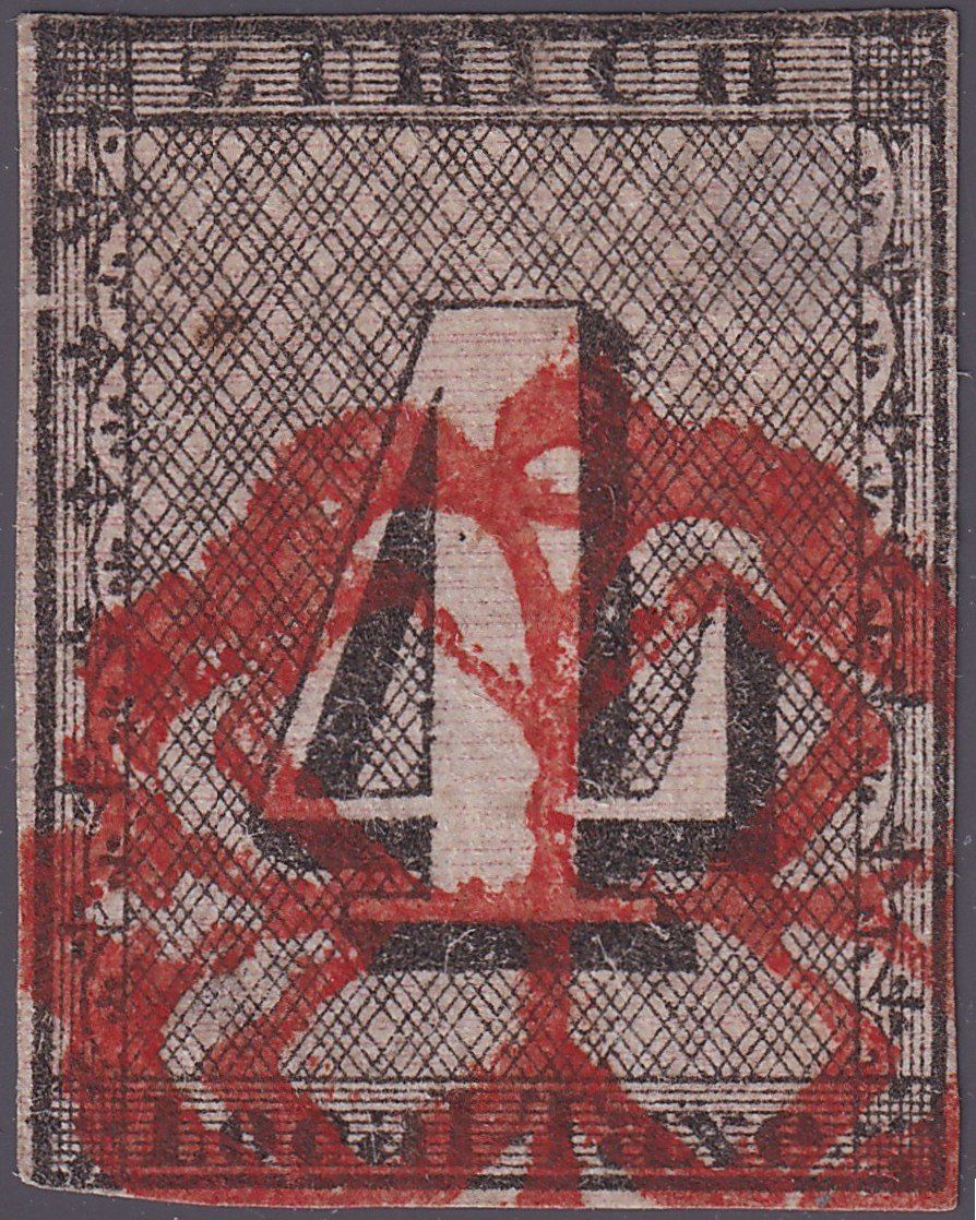 ZÜRICH 4, Nr.1W, Kat: 32'000.- mit Attest, nicht rep.günstig (Gebraucht ...