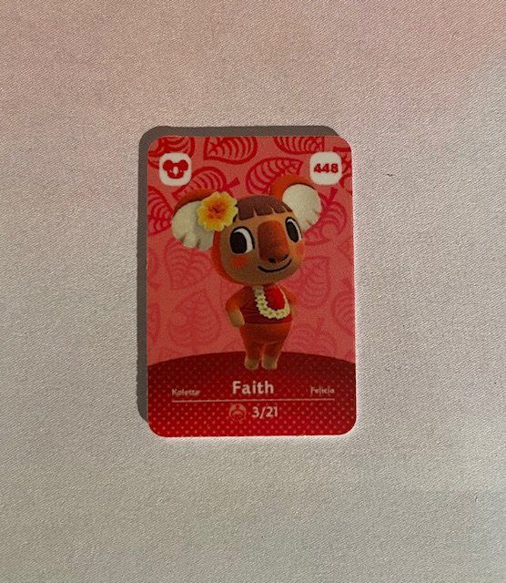 ACNH Amiibo Karte Faith/Finchen Nr. 448 Animal Crossing | Kaufen auf ...