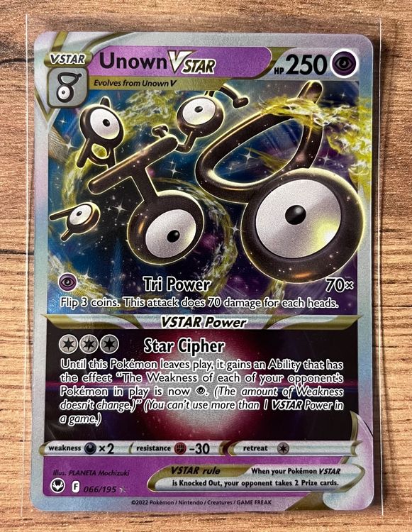 Unown VSTAR 66/195 Pokemon Silver Tempest (Gebraucht) in Andelfingen für CHF 1.1 – mit Lieferung ...